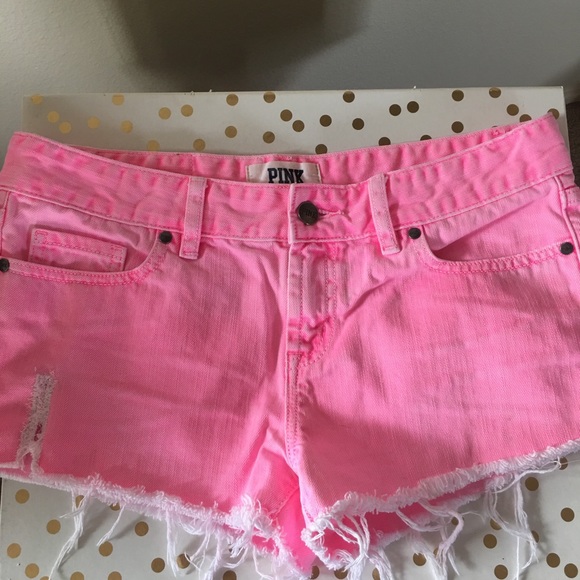 PINK Victoria's Secret | Shorts | Victorias Secret Pink Denim Shorts ...